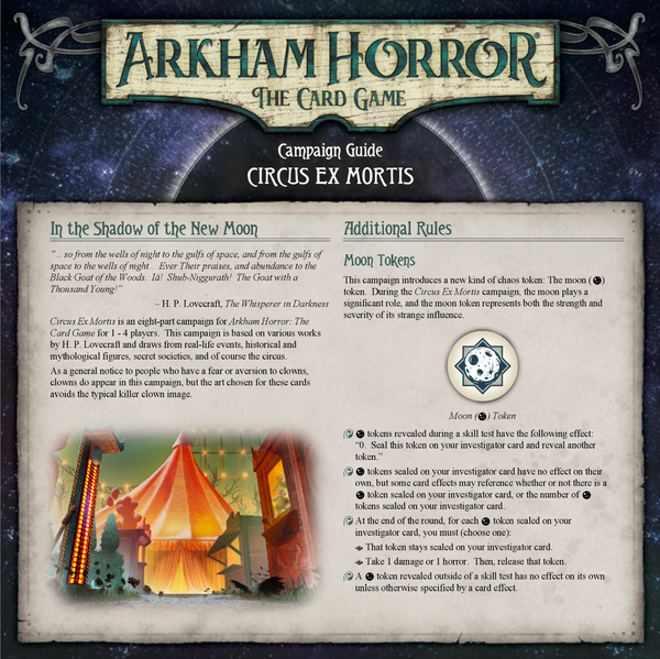 Circus Ex Mortis - Scenario Pack (Arkham Horror Fan Made Custom Scenar ...